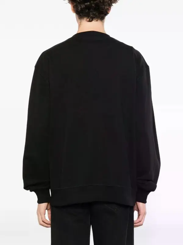 Balmain 1945quilted Flock Logo Sweatshirt