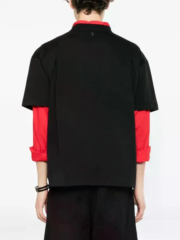 ADER ERROR Logo-patch Pleated T-shirt