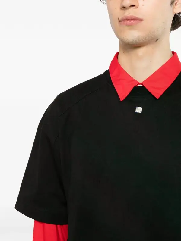ADER ERROR Logo-patch Pleated T-shirt