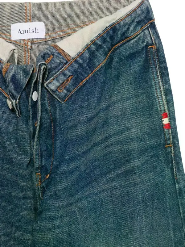 AMISH SUPPLIES Fold-over Wide-leg Jeans