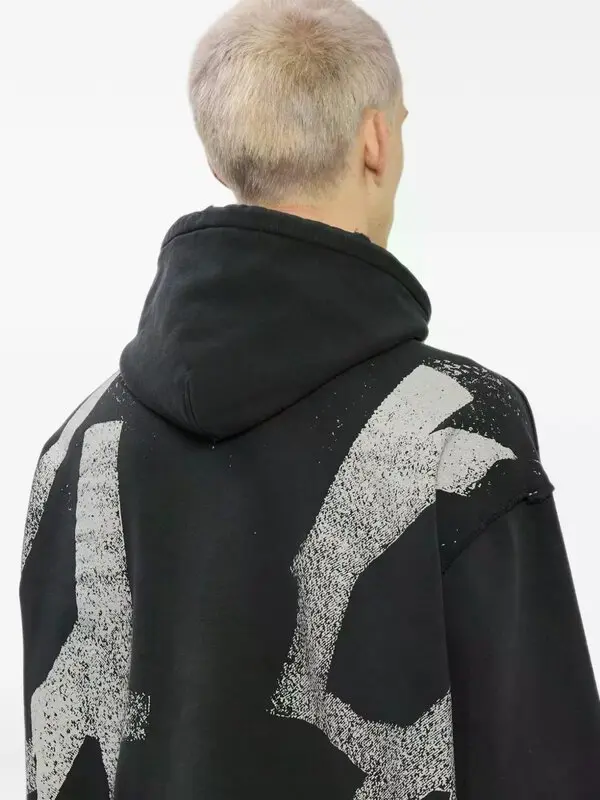 44 LABEL GROUP Mega 44 Graphic-print Drawstring Hoodie