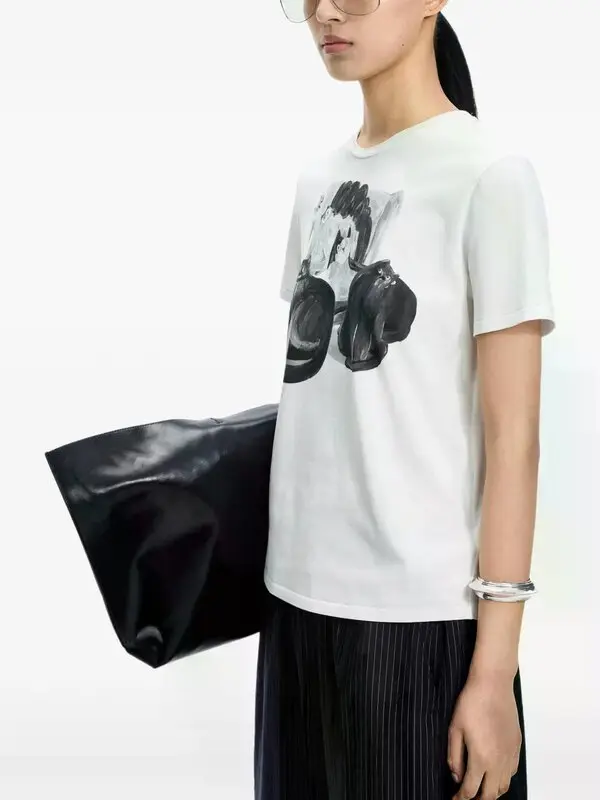 JNBY Cat-print Short-sleeve T-shirt