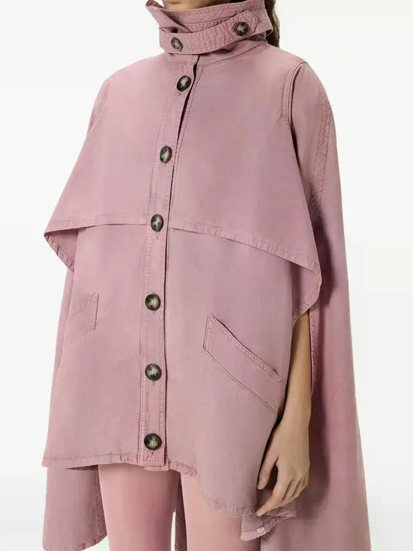 Blumarine Asymmetric Canvas Cape