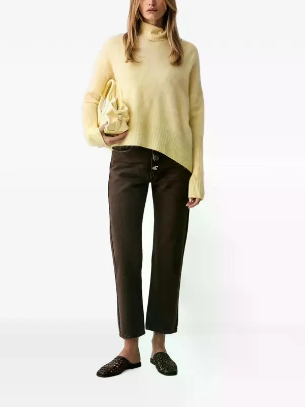 VICOLO Roll-neck Drop-shoulder Sweater