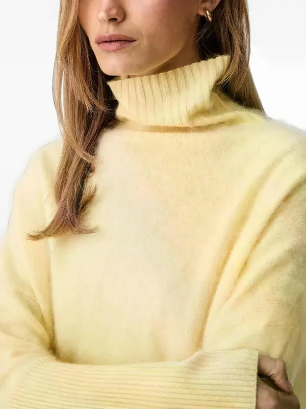 VICOLO Roll-neck Drop-shoulder Sweater