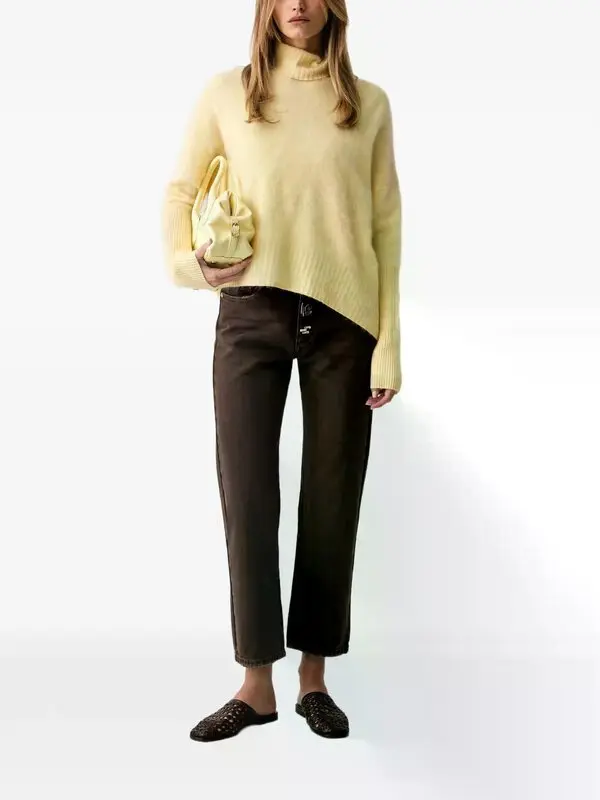 VICOLO Roll-neck Drop-shoulder Sweater