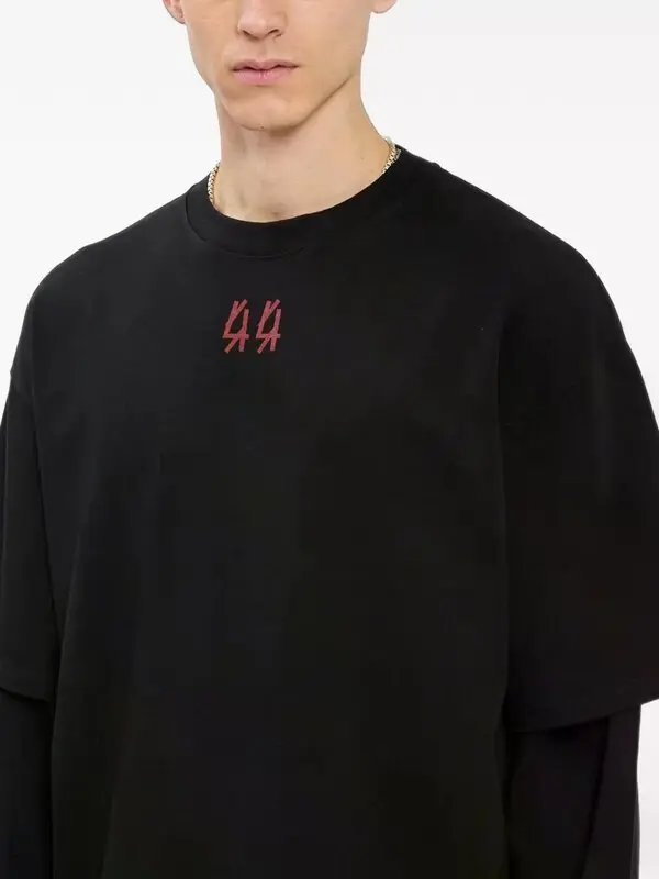 44 LABEL GROUP Classic Double-sleeve T-shirt