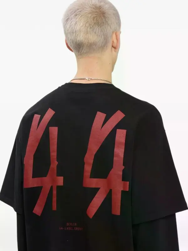 44 LABEL GROUP Classic Double-sleeve T-shirt