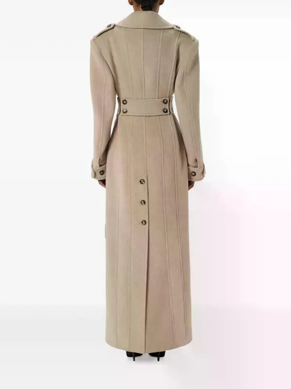 Blumarine Belted Maxi Coat