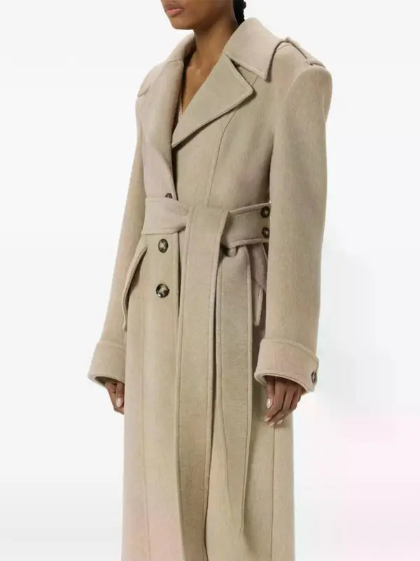 Blumarine Belted Maxi Coat