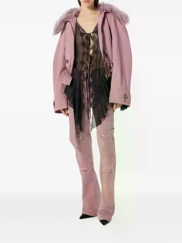 Blumarine Lace-trim Ruffled Shirt