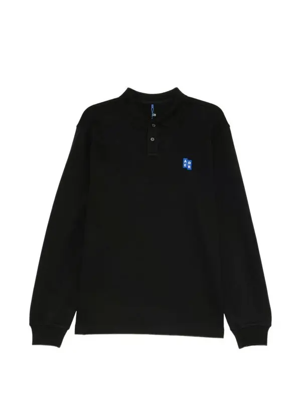 ADER ERROR Logo-patch Long-sleeve Polo Shirt