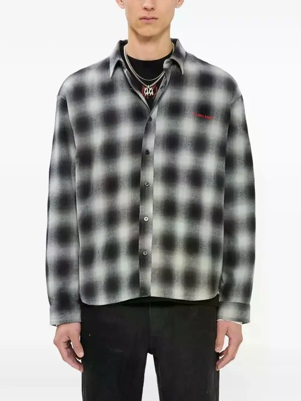 44 LABEL GROUP Check-print Shirt