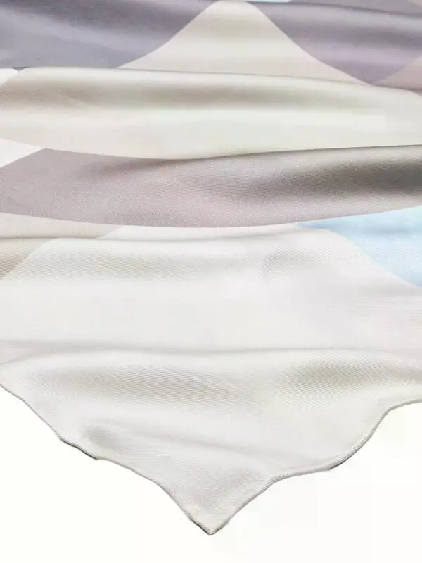 Tory Burch Geo Colorblock Silk Square Scarf