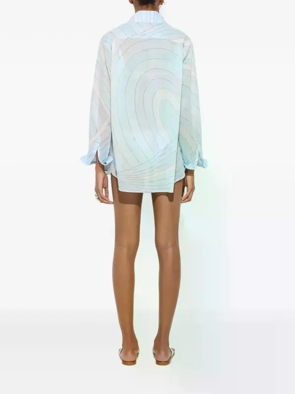 Emilio Pucci Iride Print Muslin Shirt