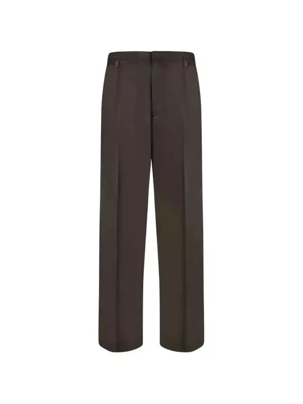 AMARANTO Pressed-crease Tailored Trousers