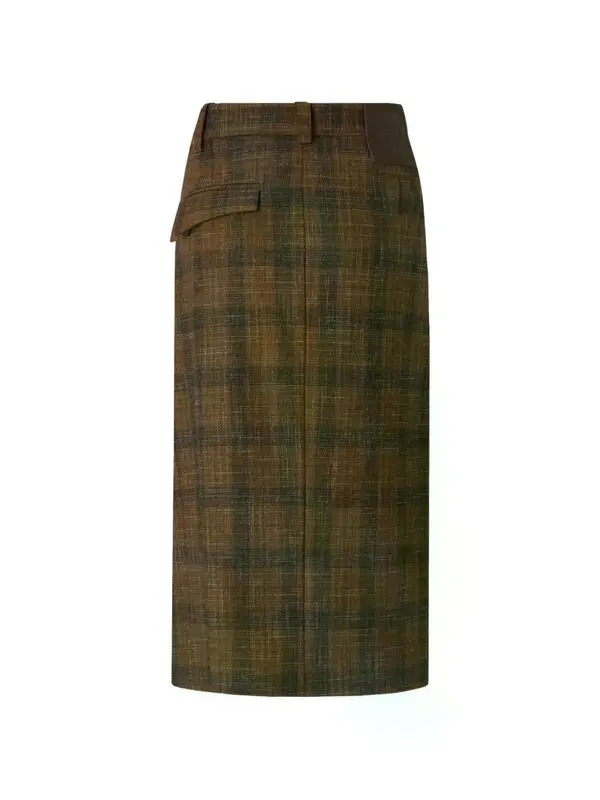 Pinko Check-pattern Wrap Skirt