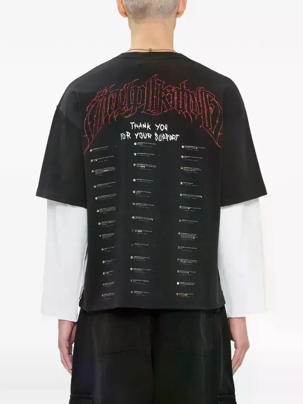 44 LABEL GROUP Sp 2.0 Double Long-sleeve T-shirt
