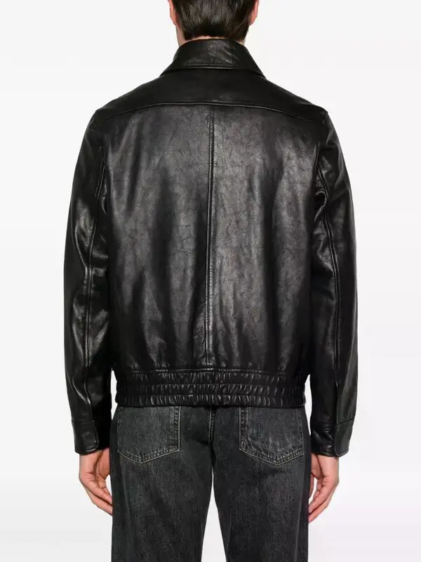 Paul Smith Leather Jacket - Black