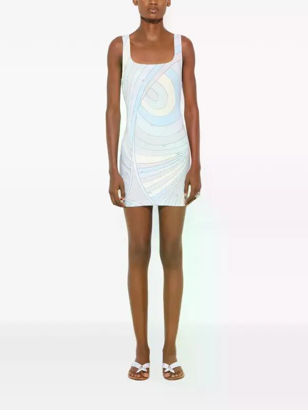 Emilio Pucci Iride Print Jersey Mini Dress