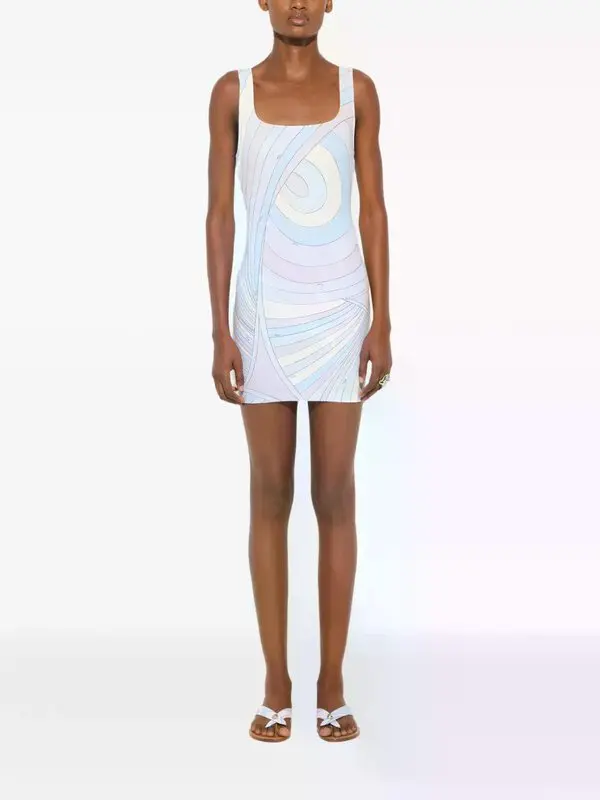 Emilio Pucci Iride Print Jersey Mini Dress