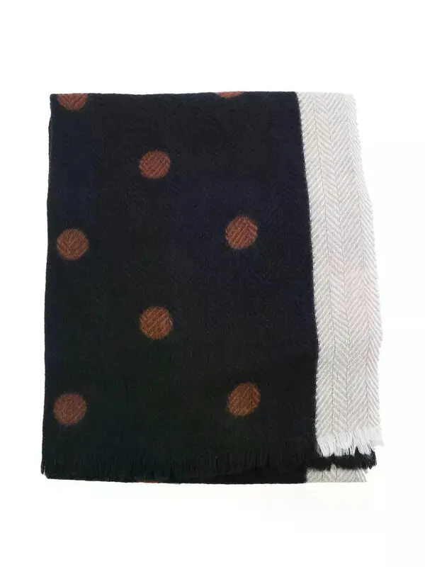 Altea Polka-dot Herringbone Scarf