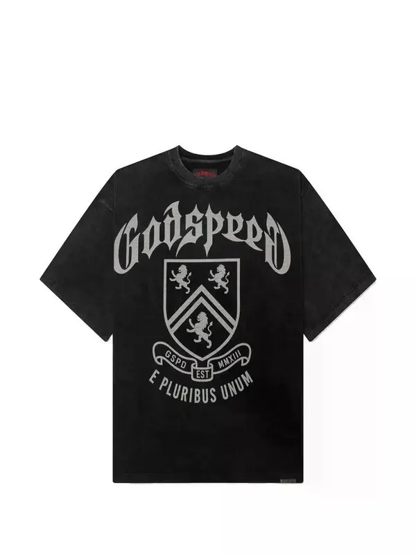GODSPEED Collegiate Logo-print T-shirt