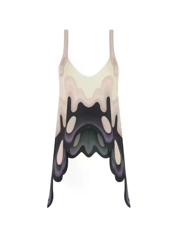 YUKIO Pantera Wave Printed Top