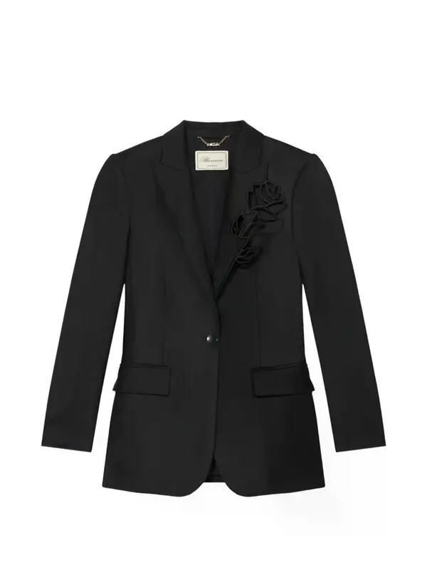 Blumarine Rose-embroidered Tailored Jacket