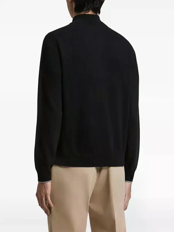 Peserico Zip-up High-neck Sweater