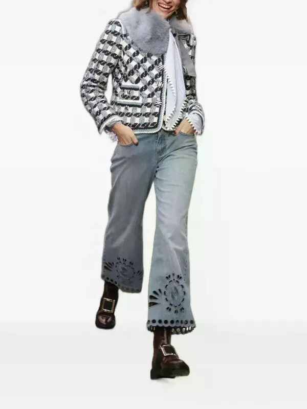 MAISON COMMON Striped Tweed Jacket