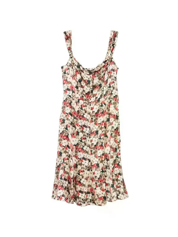 DÔEN Donielle Floral-print Midi Dress - Neutrals