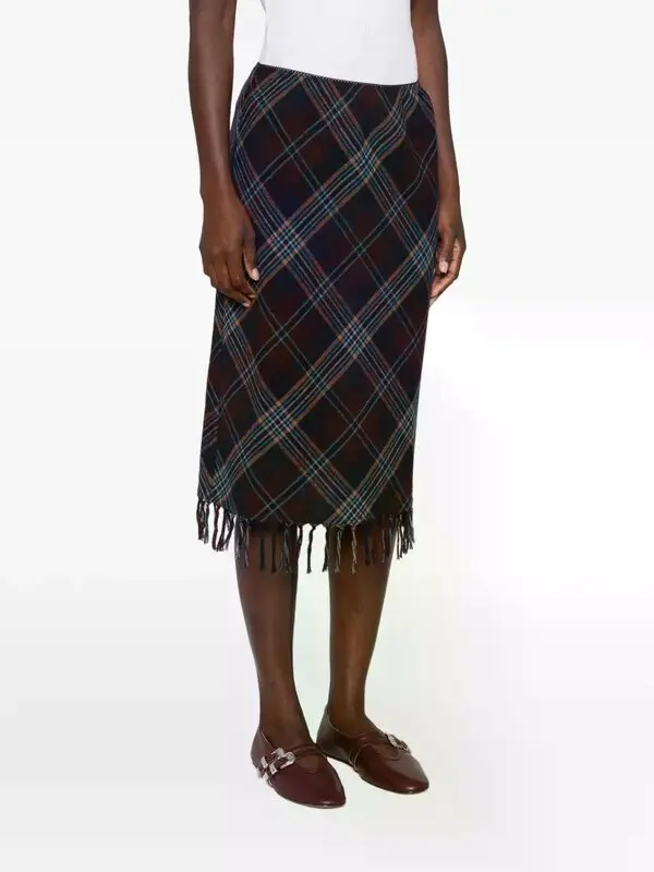 DÔEN Elowette Midi Skirt - Red