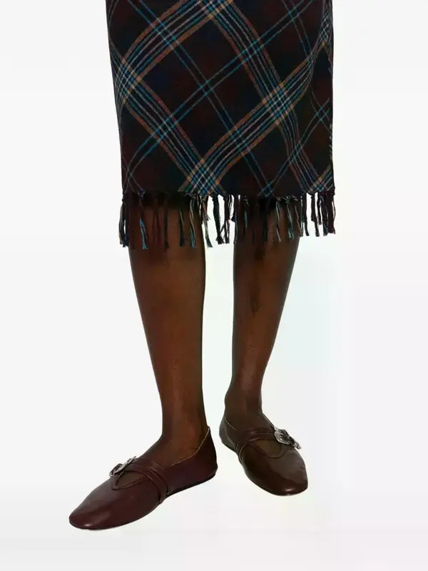 DÔEN Elowette Midi Skirt - Red
