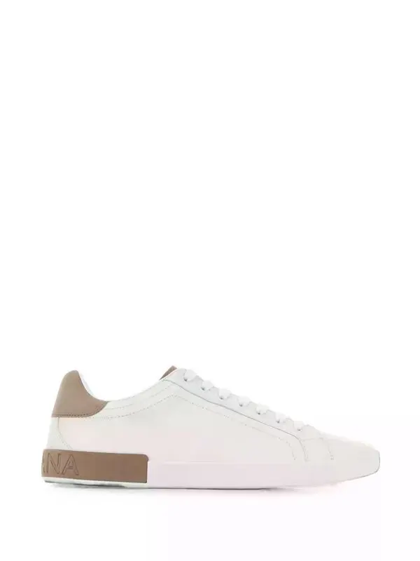 Dolce & Gabbana Logo-embossed Panelled Sneakers - White