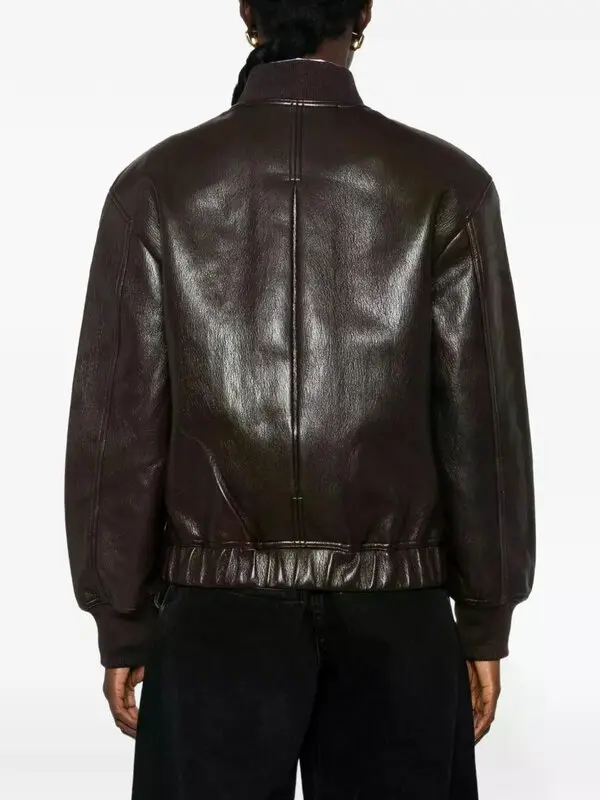 THE FRANKIE SHOP Alena Faux-leather Bomber Jacket