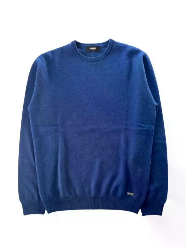 BALDININI Logo-plaque Cashmere Sweater - Blue
