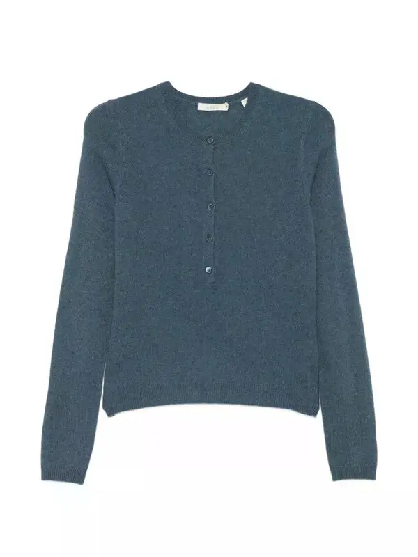 DÔEN Heath Buttoned Sweater - Blue