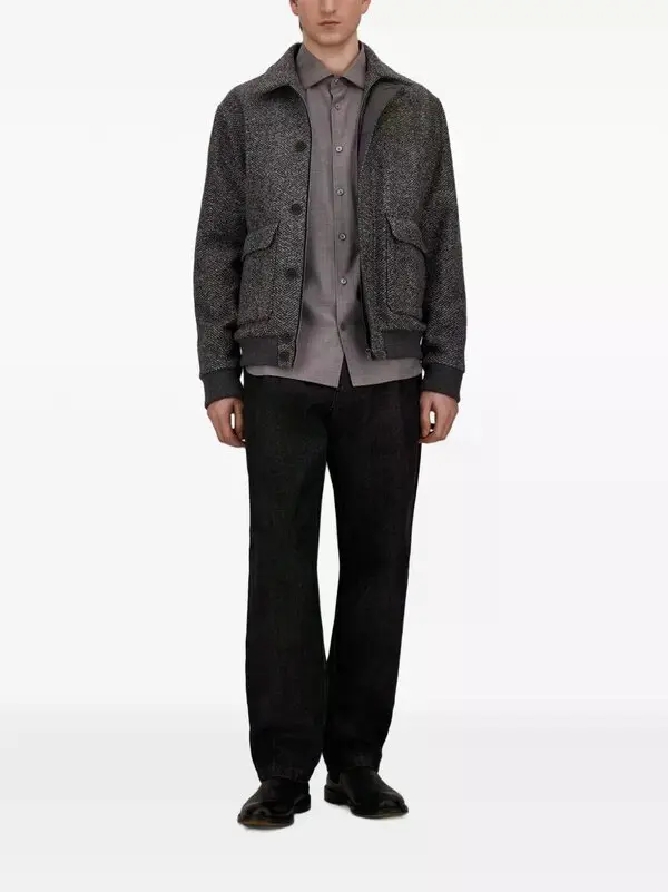 Herno Herringbone-weave Jacket - Grey