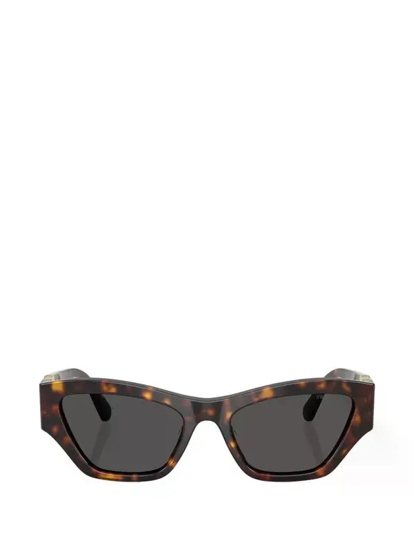 SWAROVSKI Crystal-embellished Cat-eye Sunglasses - Brown