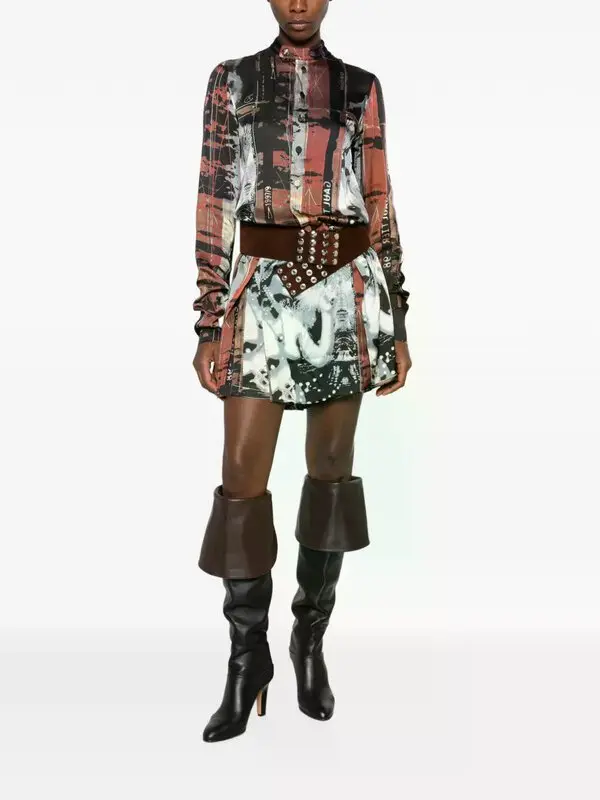 JEAN PAUL GAULTIER 1990s Graphic-print Mini Dress
