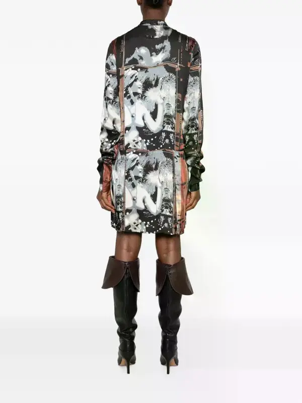 JEAN PAUL GAULTIER 1990s Graphic-print Mini Dress