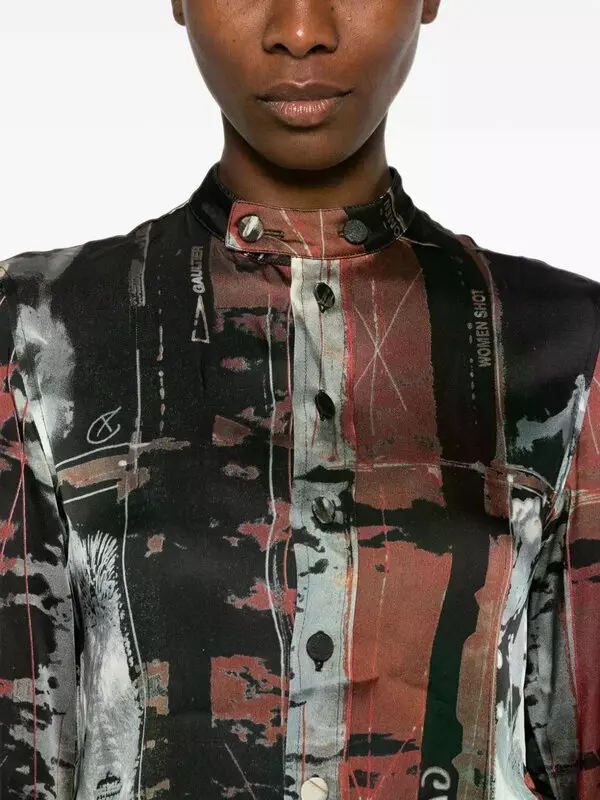 JEAN PAUL GAULTIER 1990s Graphic-print Mini Dress