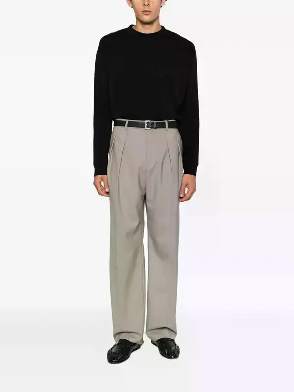 Saint Laurent Cassandre Long-sleeve T-shirt - Black