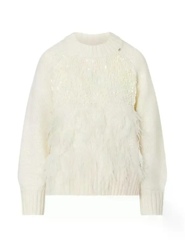 Liu Jo Sweater With Feathers And Sequins