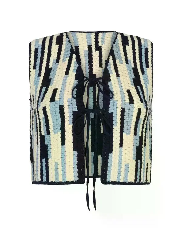 Escvdo Anadara Intarsia Vest