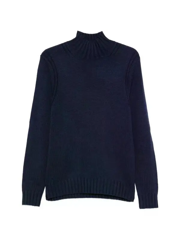 BALLANTYNE Ribbed-knit High-neck Sweater