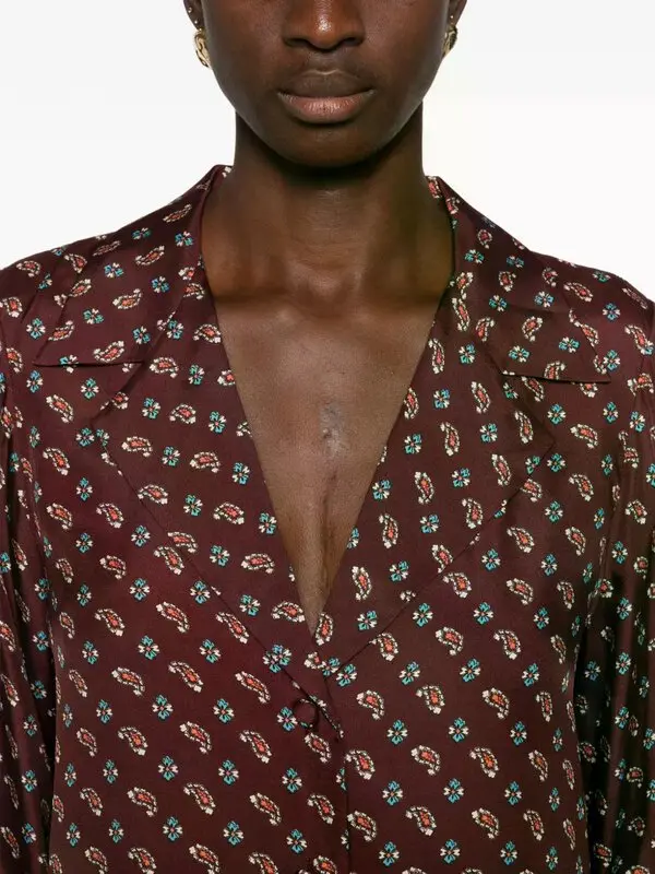 DÔEN Rania Paisley-print Shirt