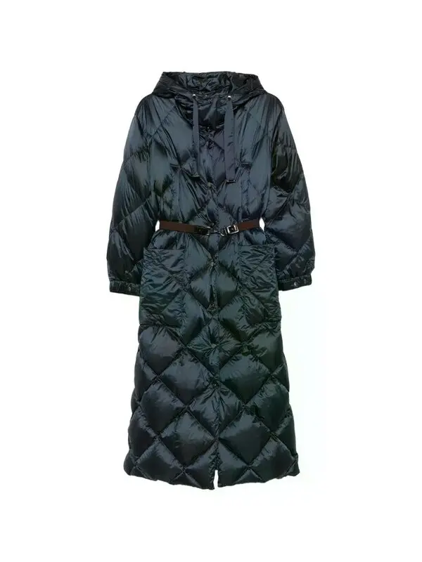 Max Mara Quilted Hooded Coat
