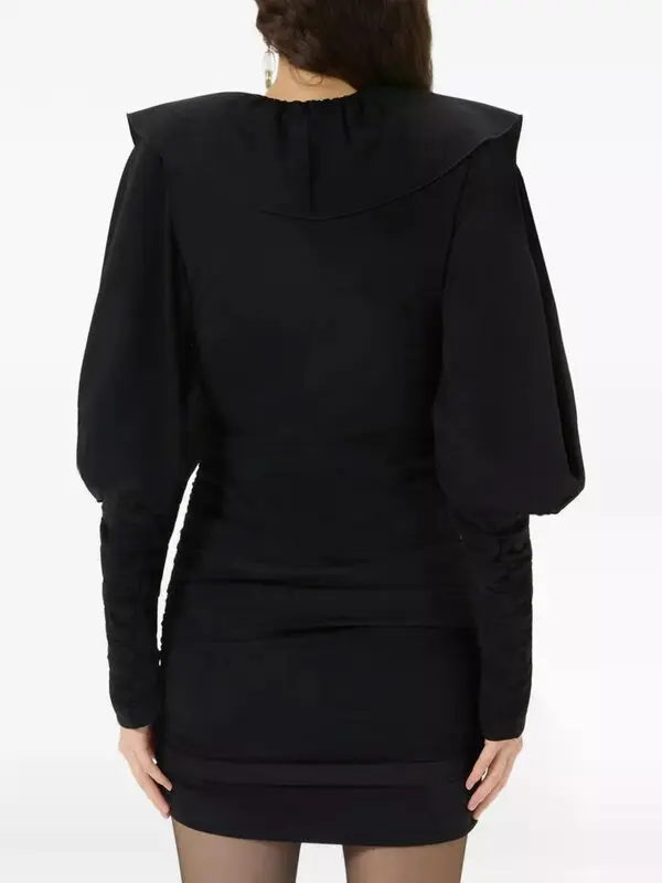 Blumarine Ruffled Gathered Mini Dress